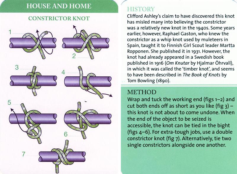 constrictor knot uses