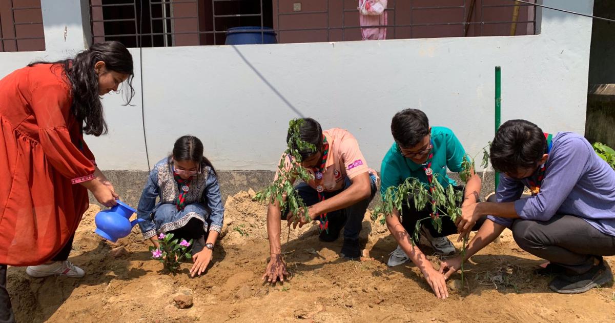 Planting trees for a sustainable future. | World Scouting